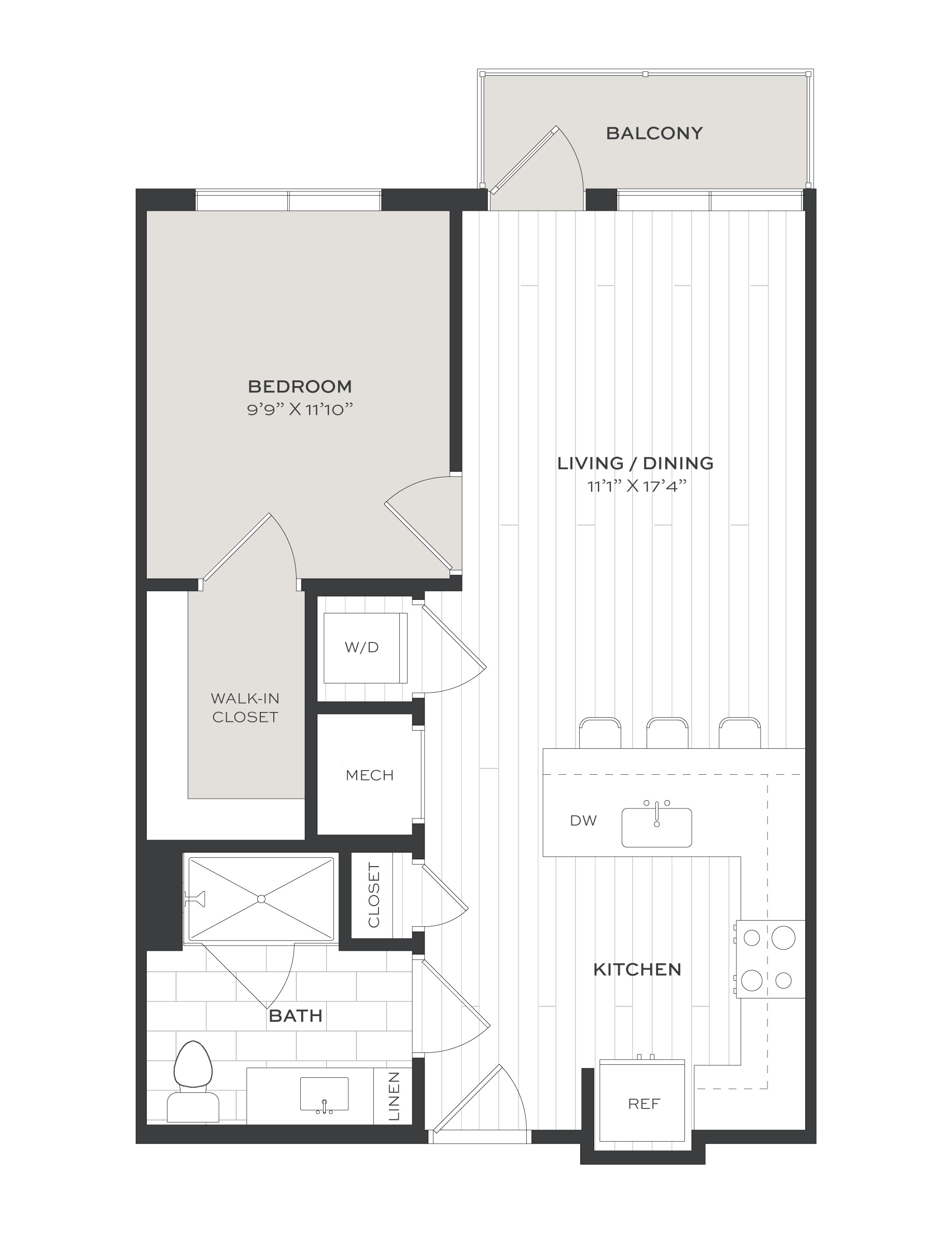 1 Bedroom - Northlight